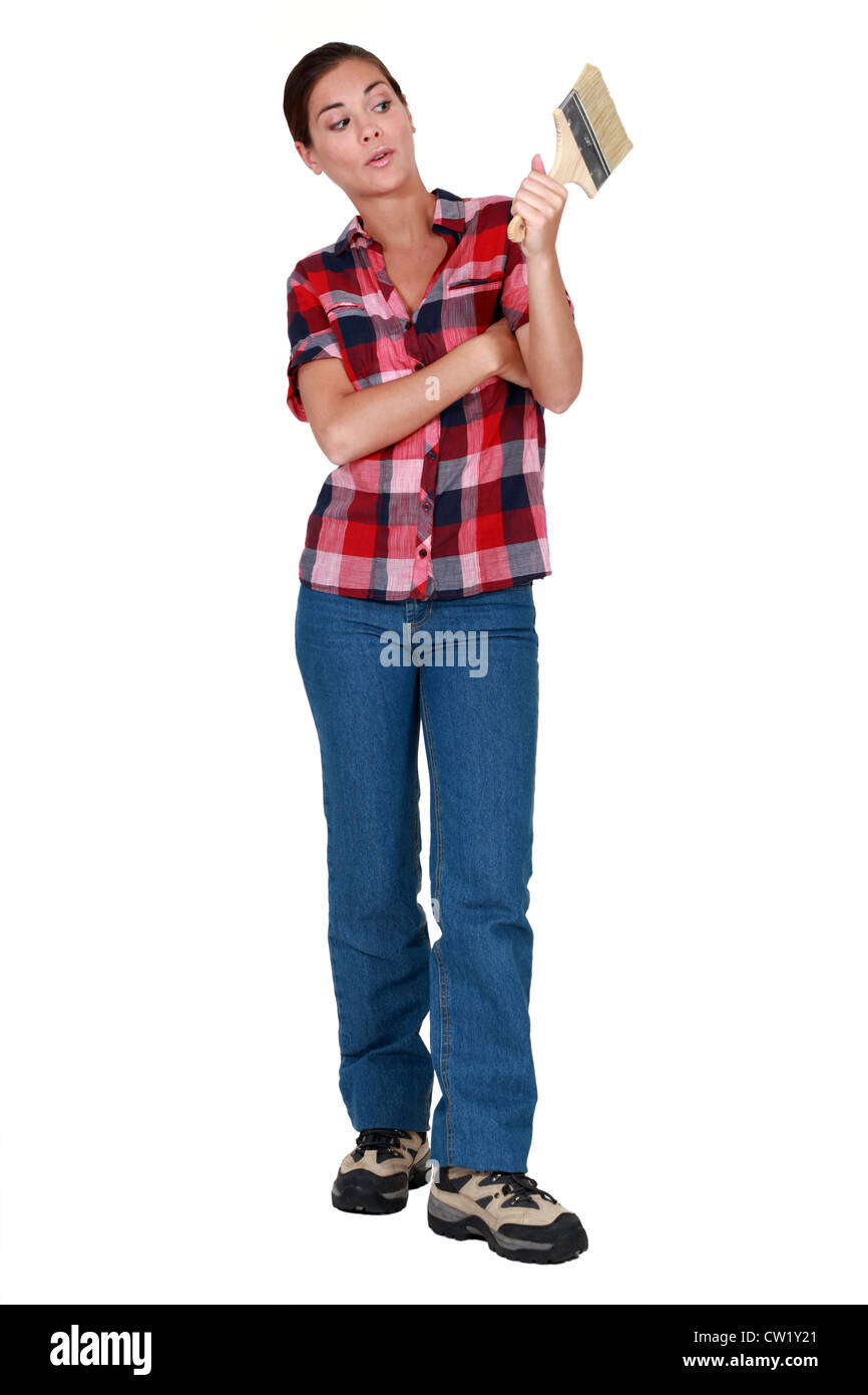 A female painter Stock Photo - Alamy