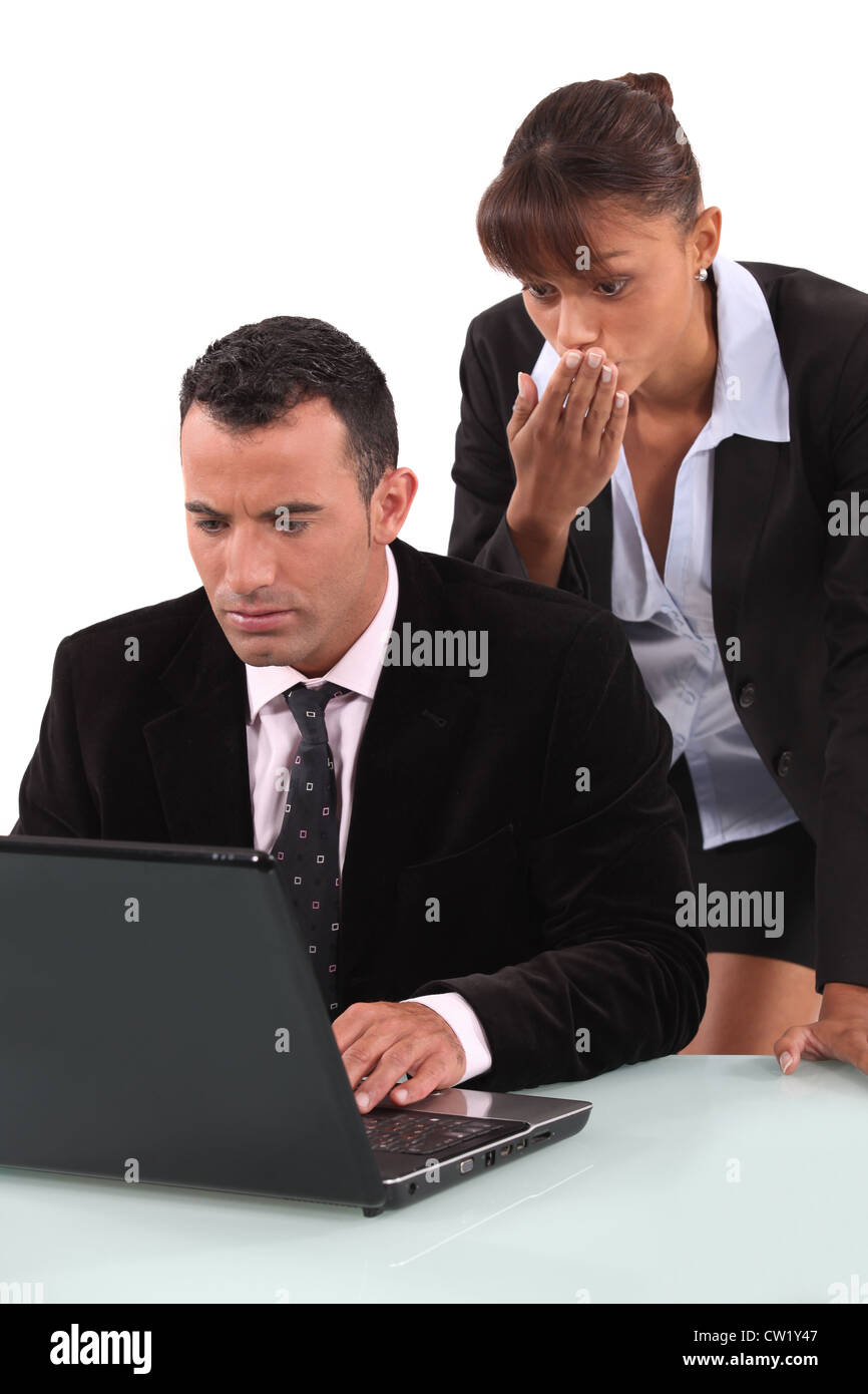 Office workers shock hi-res stock photography and images - Alamy