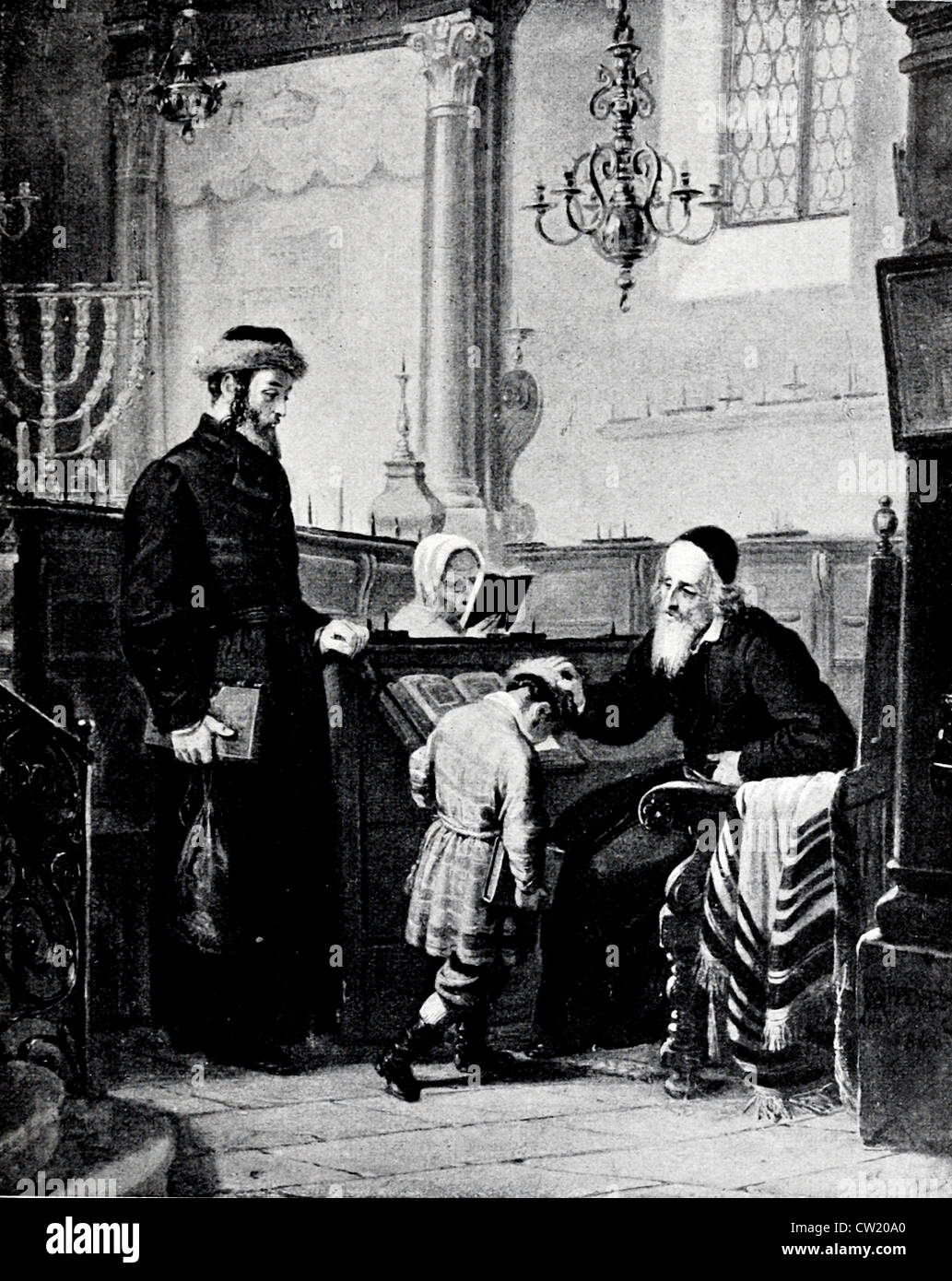 The blessing of the rabbi Stock Photo - Alamy