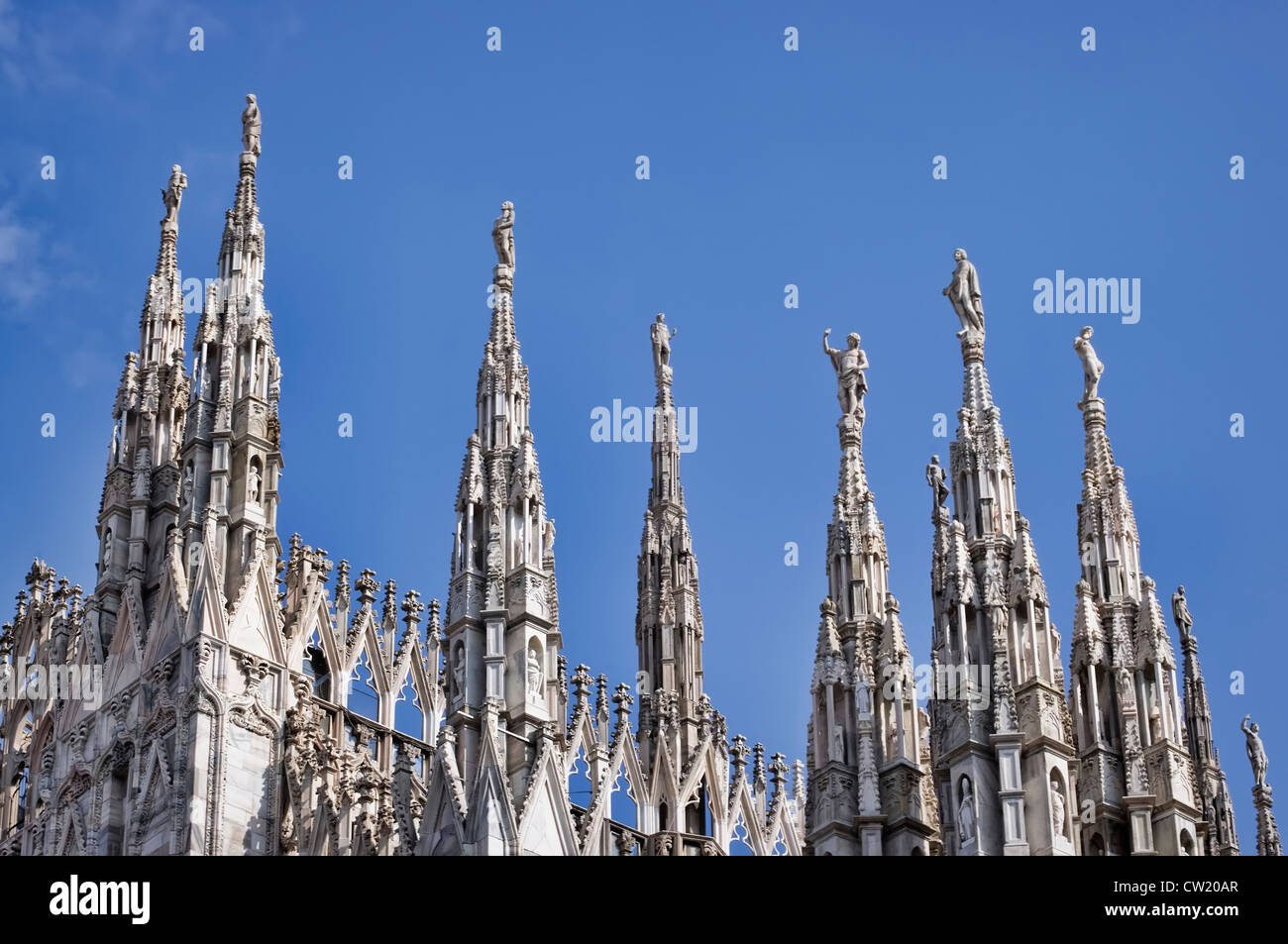 Milan dome details, Duomo di Milano cathedral. Italy Stock Photo - Alamy