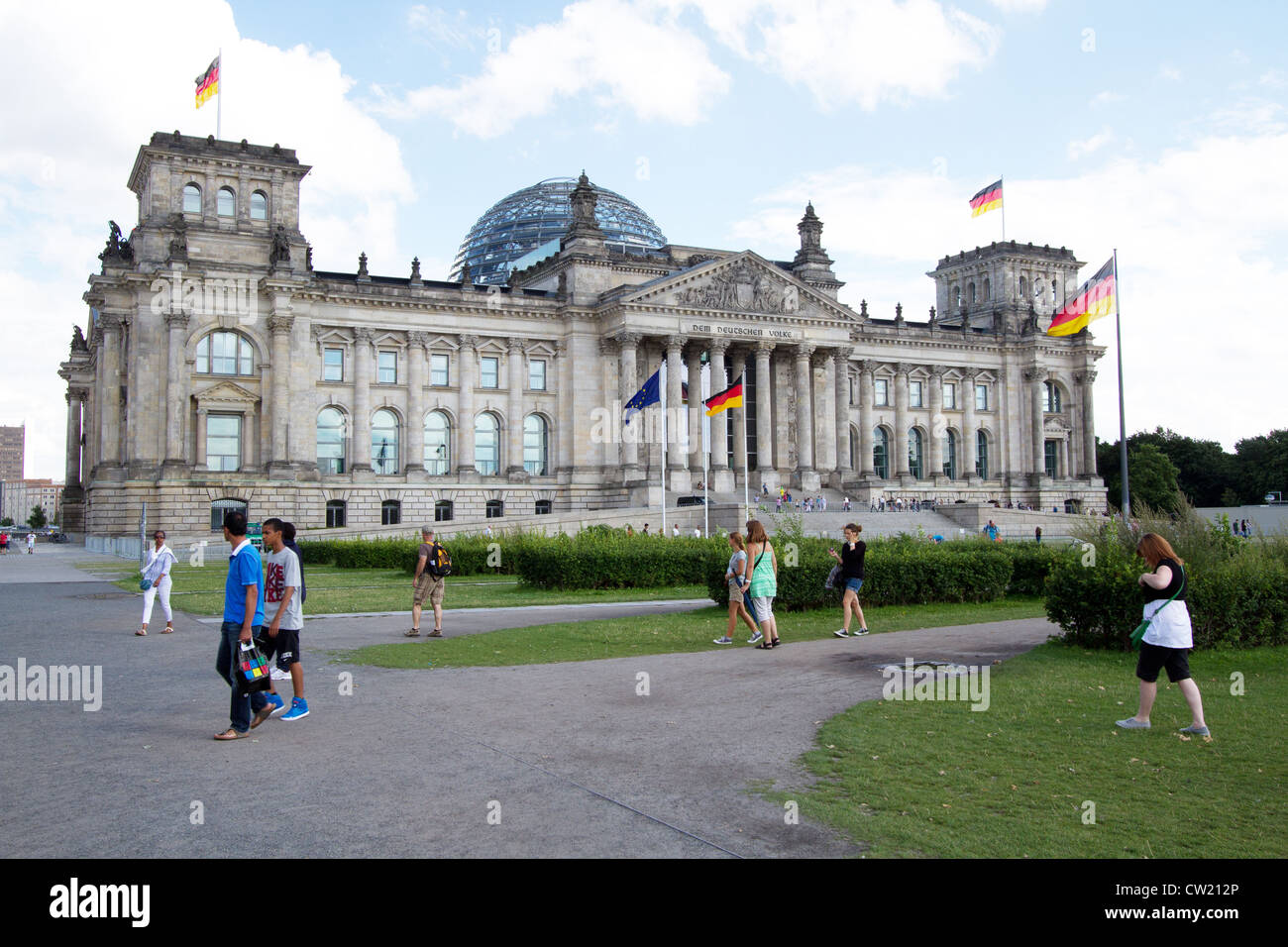 BERLIN, AUGUST 6: reichstag, berlin, germany. Reichstag is German ...