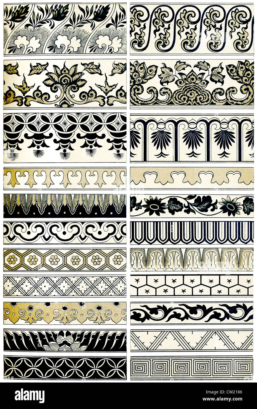 Ornament black hi-res stock photography and images - Alamy