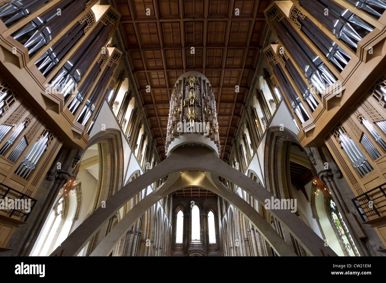 Jacob Epstein "Christ in Majesty" sculpture, Llandaff Cathedral ...