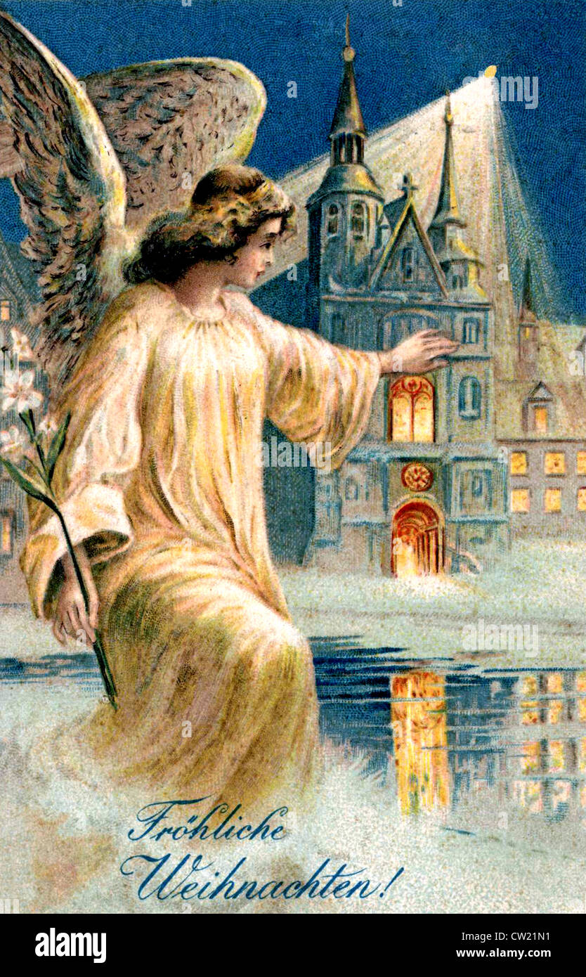 Angel sits on a lake Stock Photo - Alamy