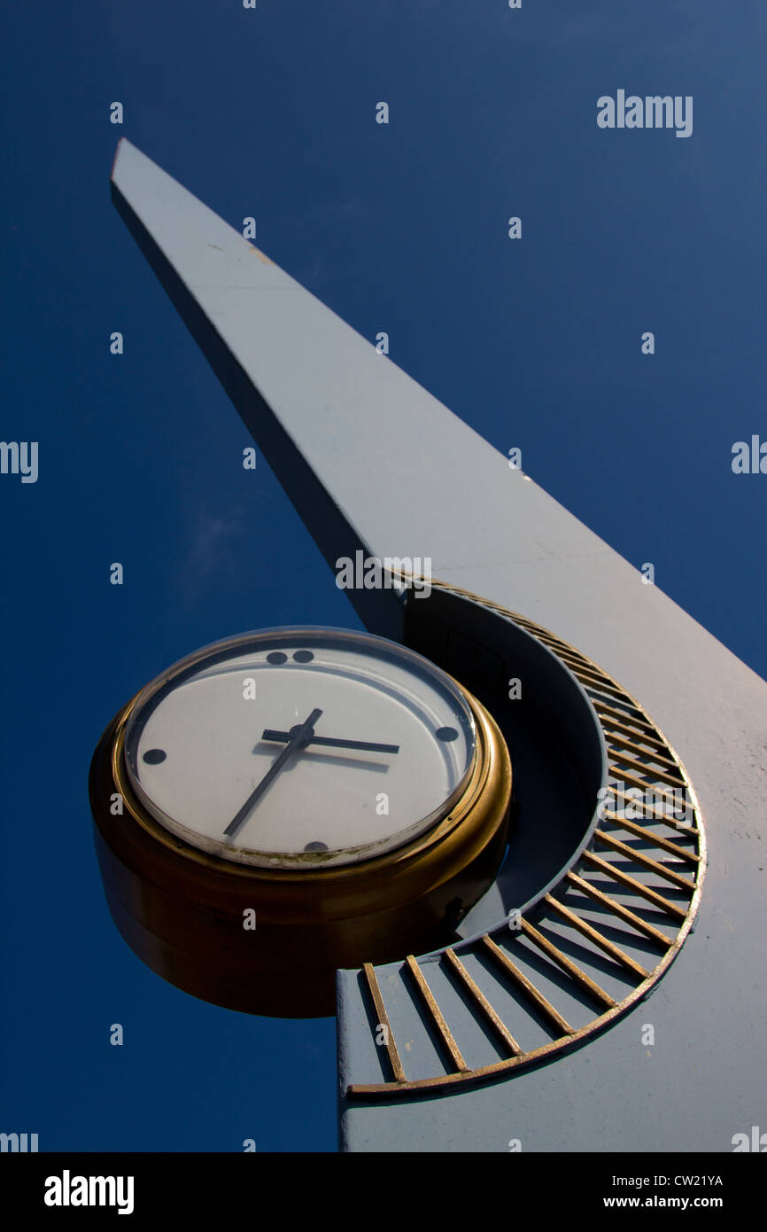 Modernist clock tower at the Heath Hospital, University Hospital of ...
