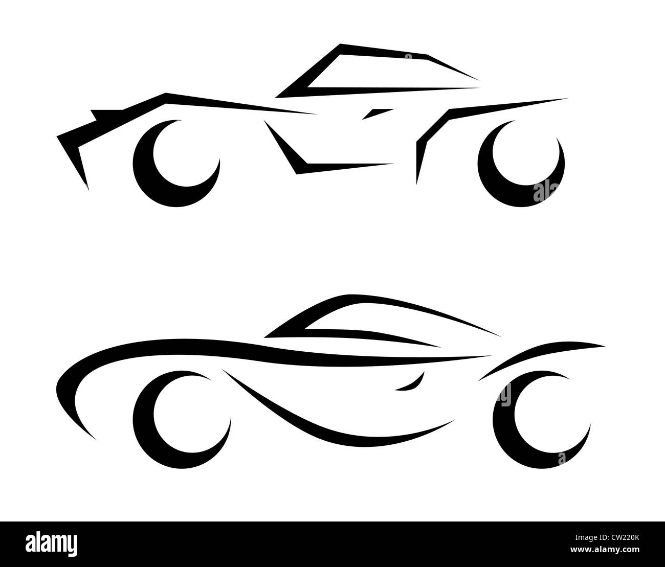car sketch abstract illustration Stock Photo - Alamy