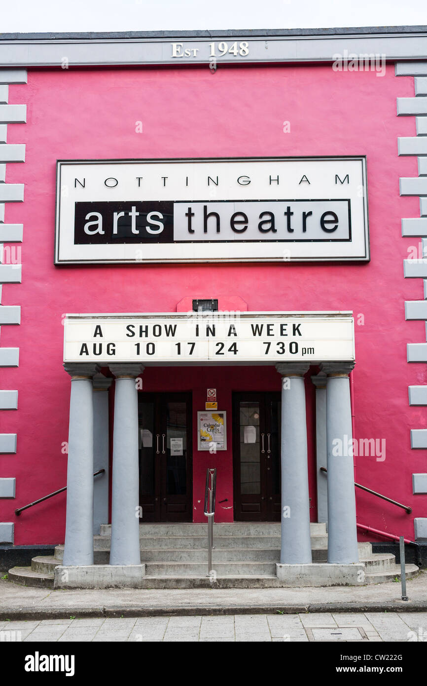 Portrait view of the front facade of Nottingham Arts Theatre, George ...