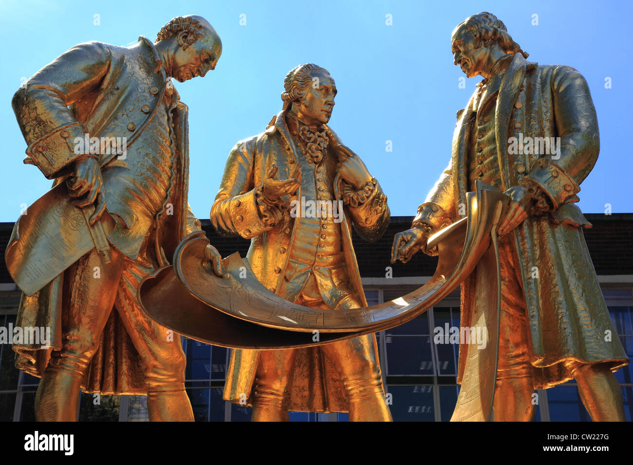 Golden boys birmingham statue hi-res stock photography and images - Alamy