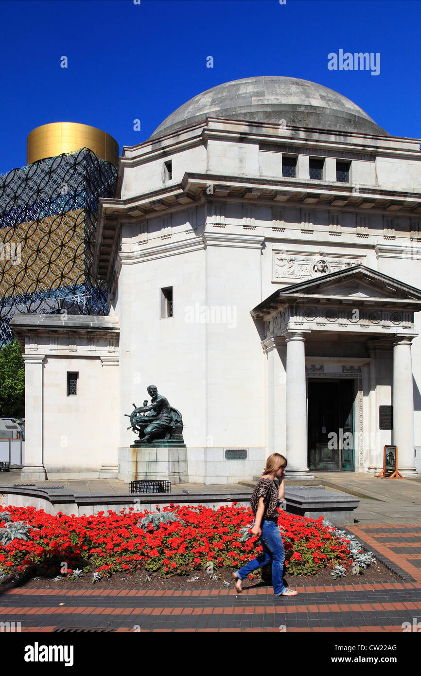Hall of Memory and The New Library, Centenary Square, Birmingham, England Stock Photo - Alamy