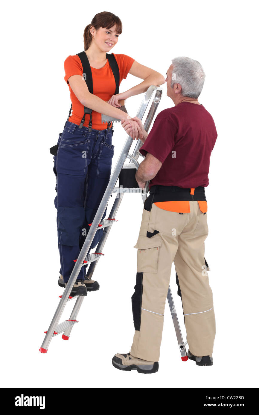 Work experience student Cut Out Stock Images & Pictures - Alamy