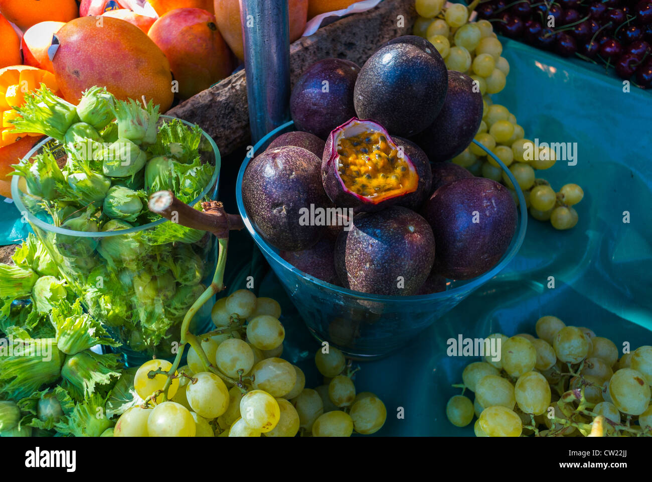 Paris, France, Display in Outdoor French Farmers Food Market, Fresh ...