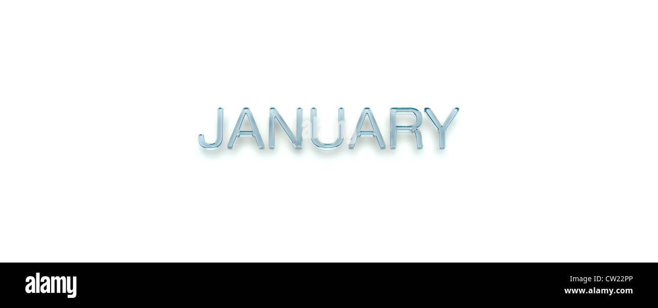 January word Cut Out Stock Images & Pictures - Alamy