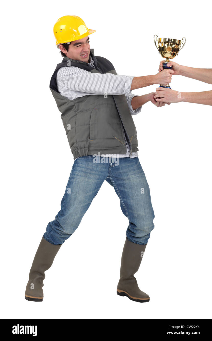 Battle for trophy Cut Out Stock Images & Pictures - Alamy