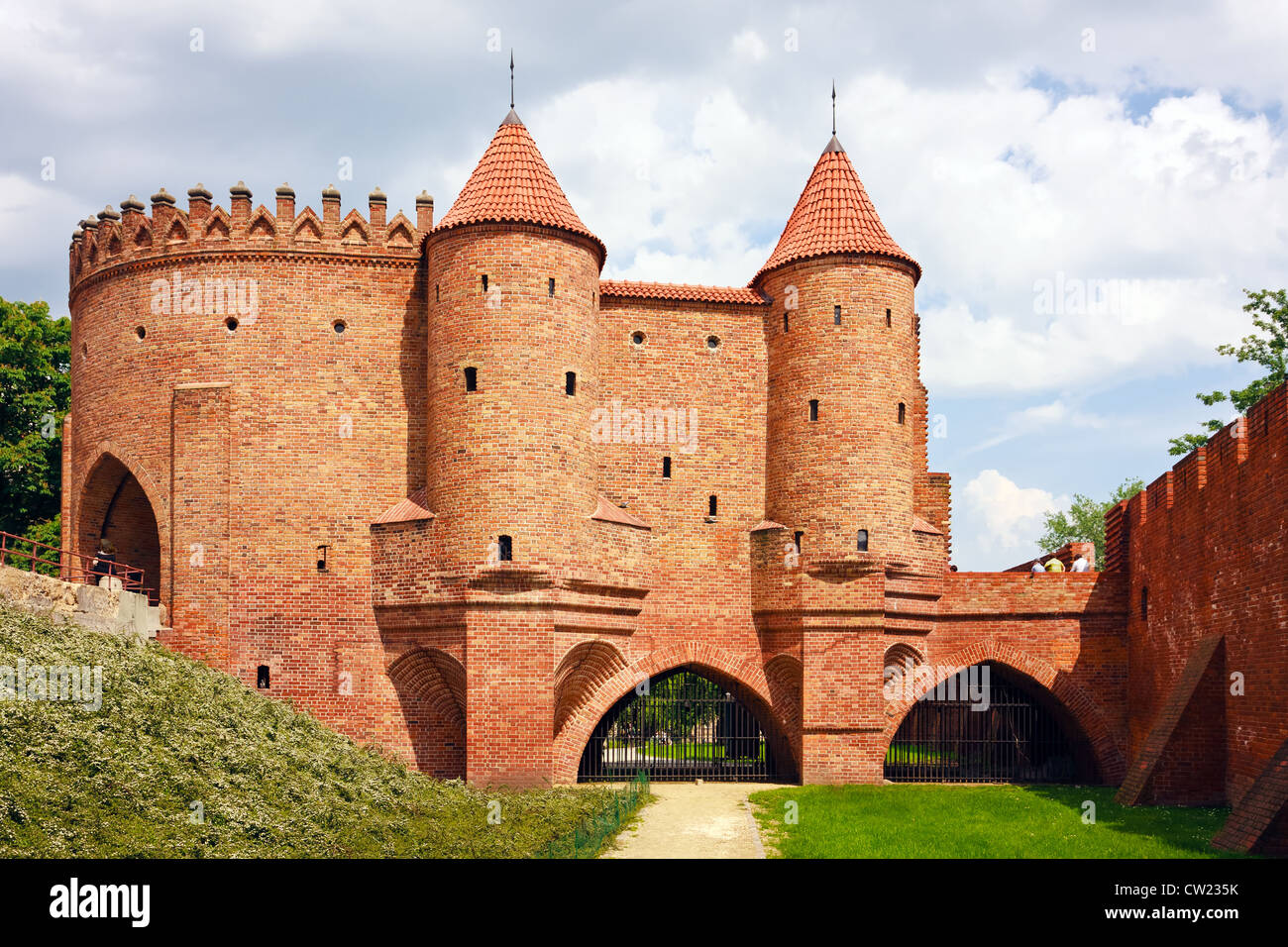 Barbican - Fortified medieval outpost Stock Photo - Alamy