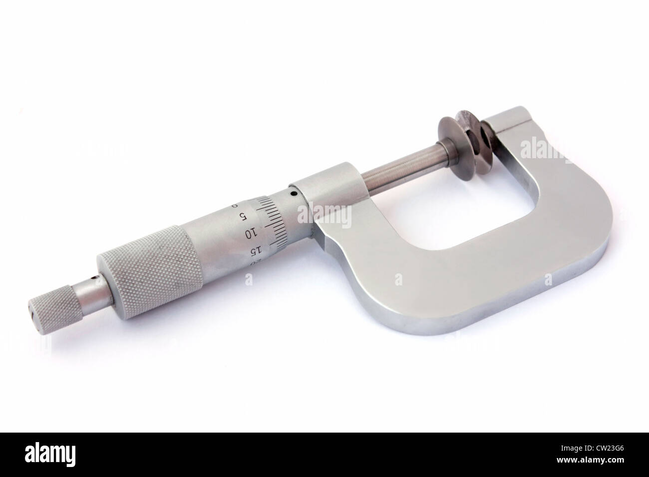 Micrometer isolated on white background horizontal Stock Photo - Alamy