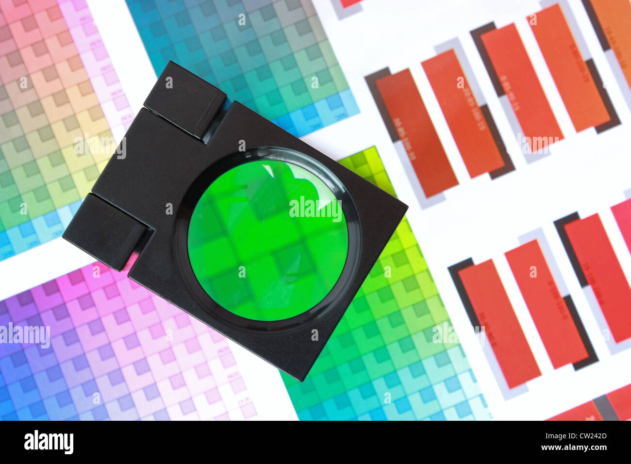 Green paint color swatches hi-res stock photography and images - Alamy