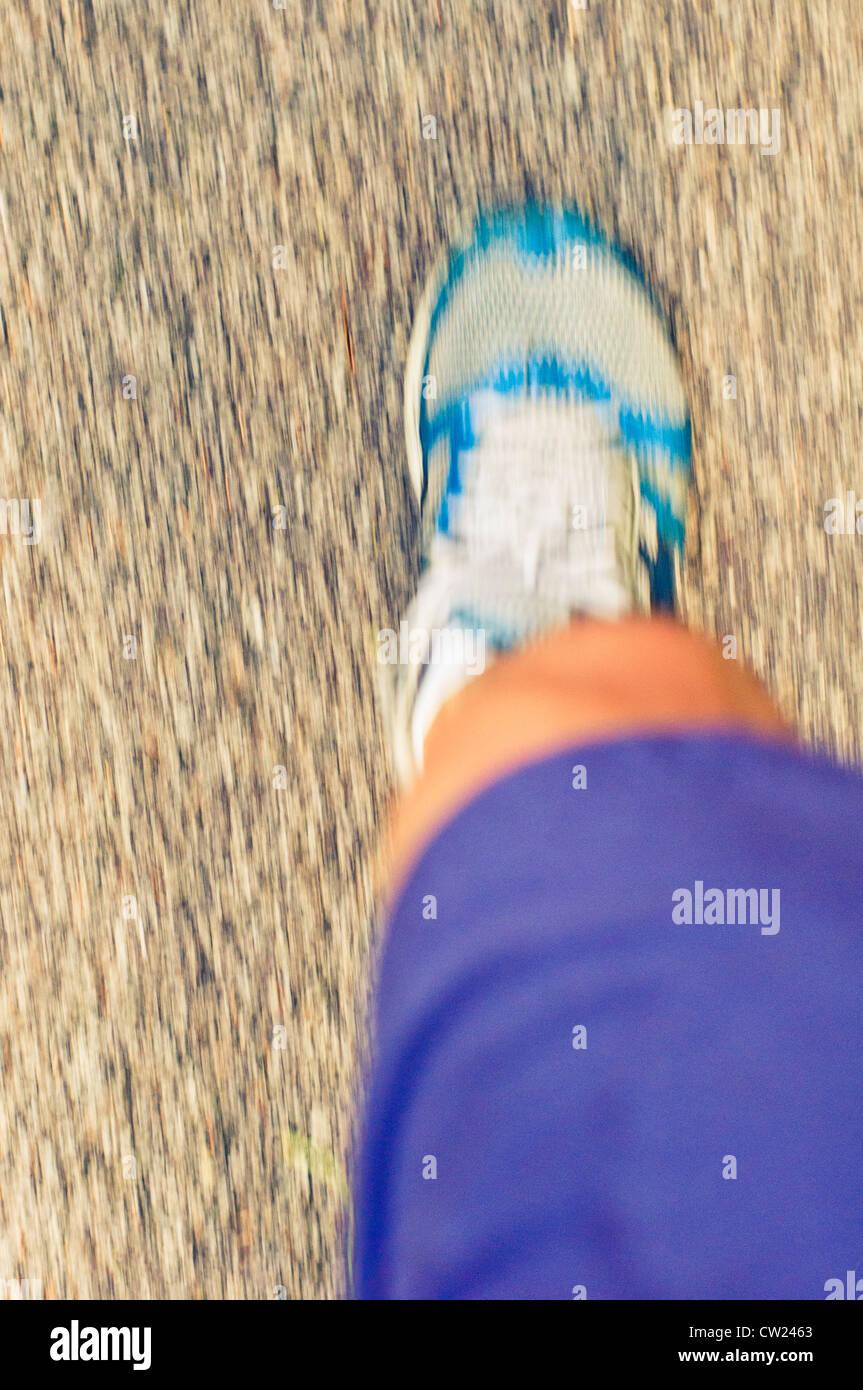 for running concepts with motion blur, view for first person looking ...