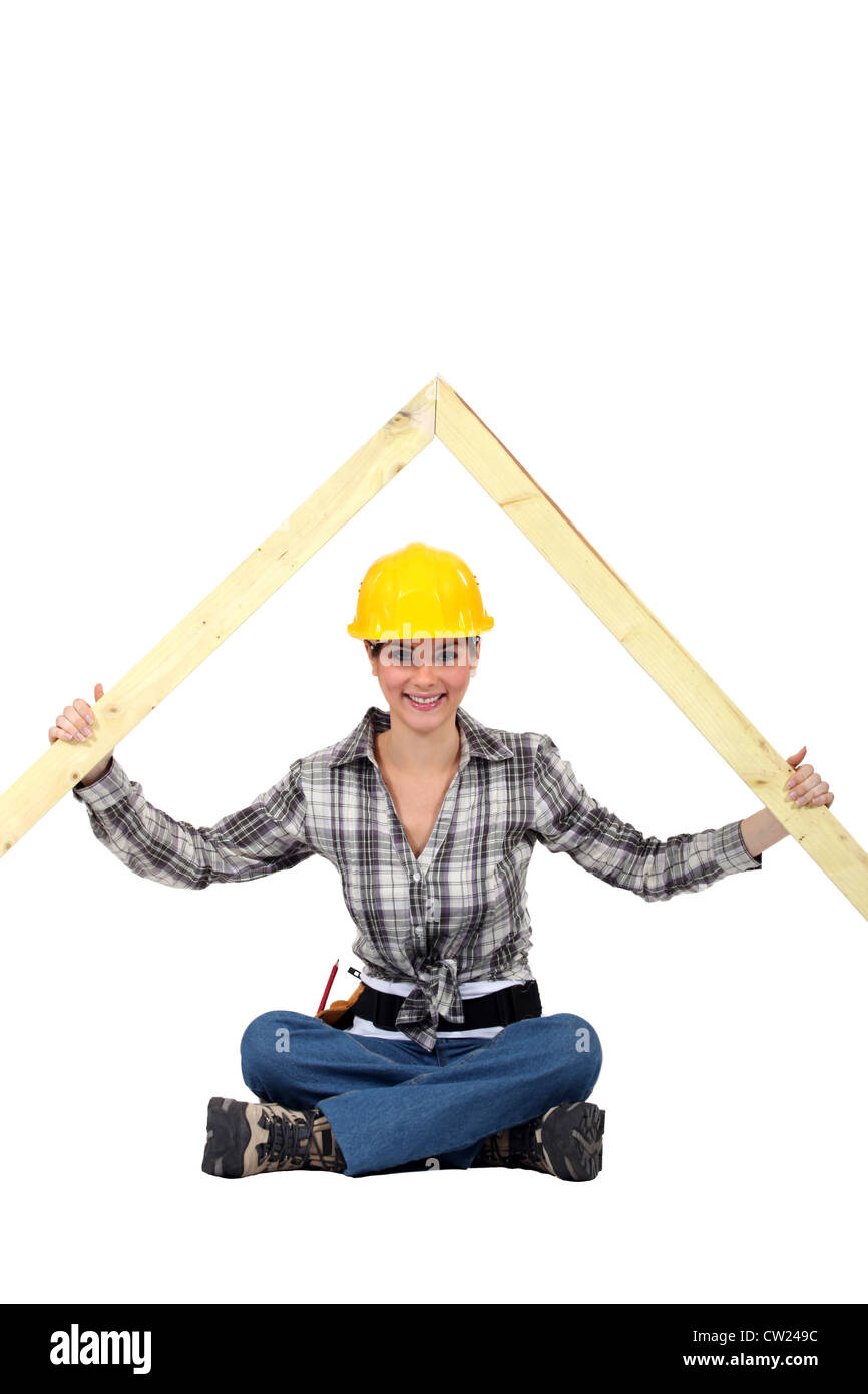 Timber joints roof Cut Out Stock Images & Pictures - Alamy