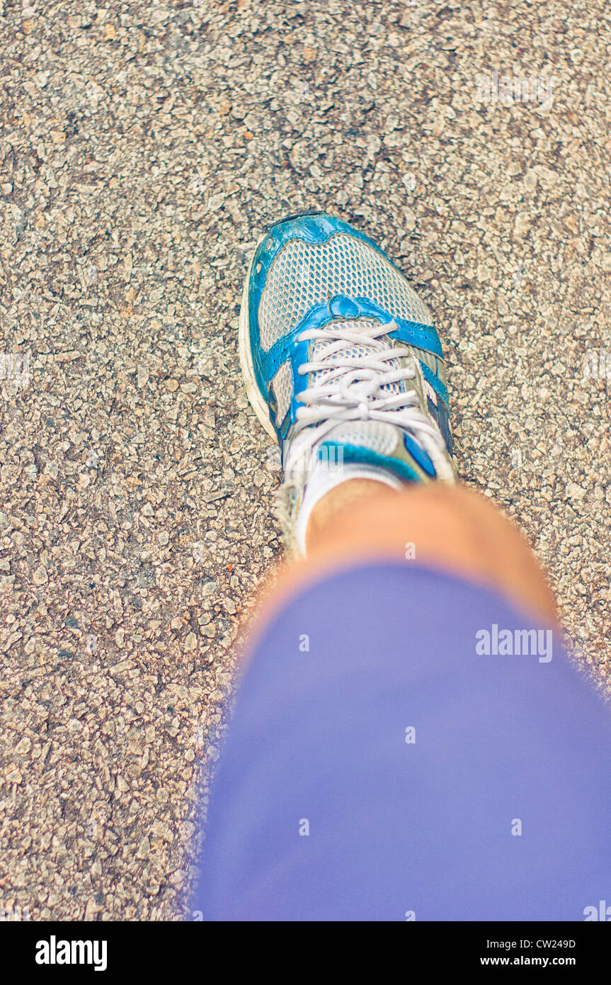 for running concepts with motion blur, view for first person looking ...