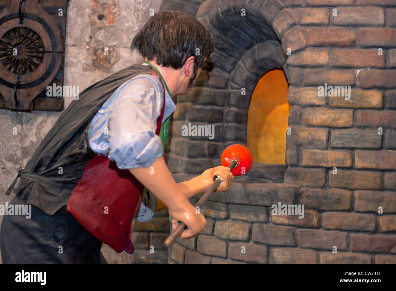 Detail of small glass factory Stock Photo - Alamy
