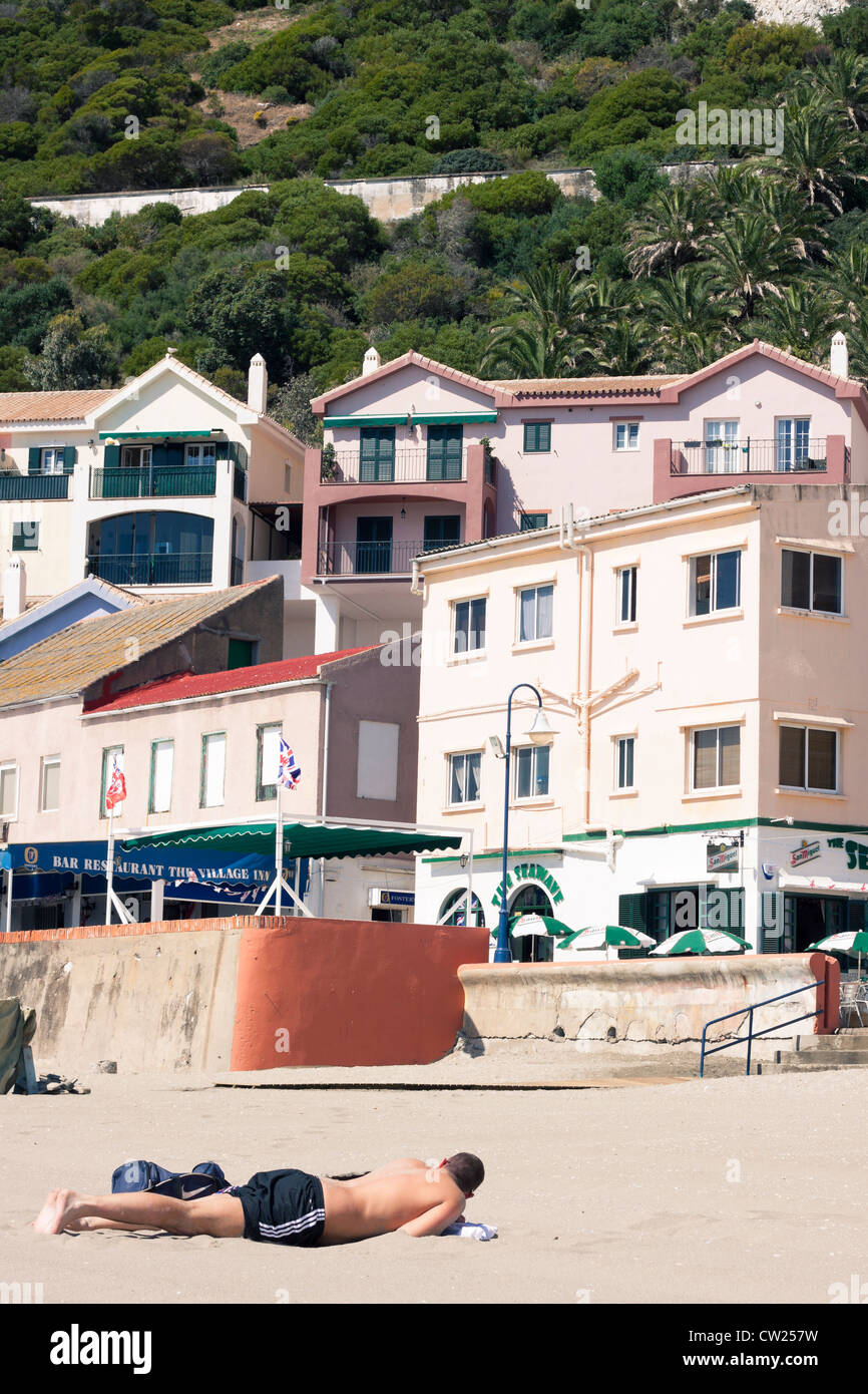 Photo of Catalan Bay in Gibraltar Stock Photo - Alamy