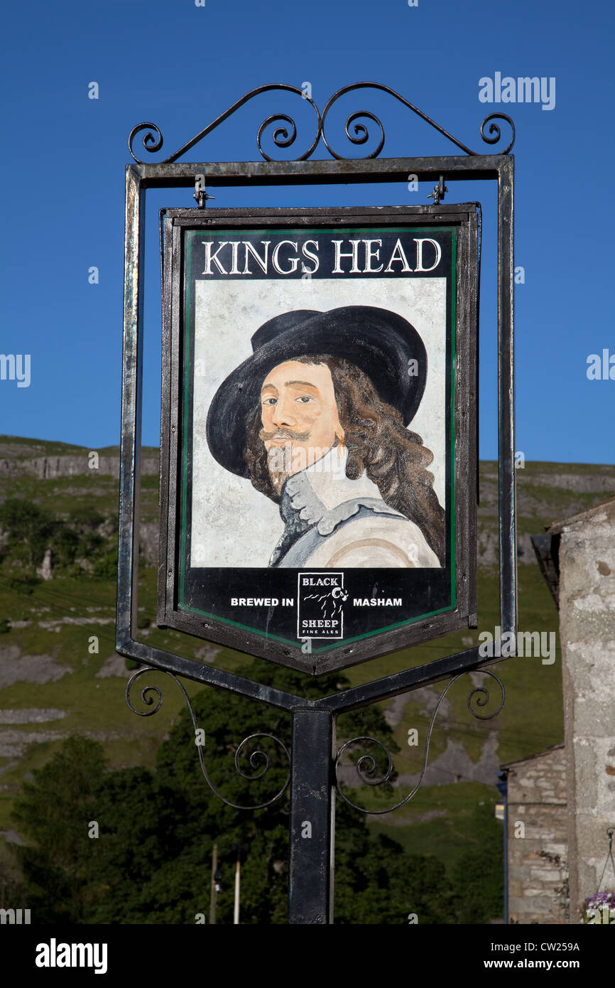 Kings Head metal Pub Sign. King Charles I (1600-1649), England ...
