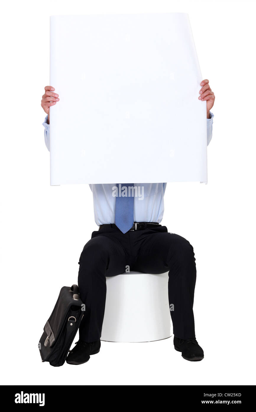 Man posting poster Cut Out Stock Images & Pictures - Alamy