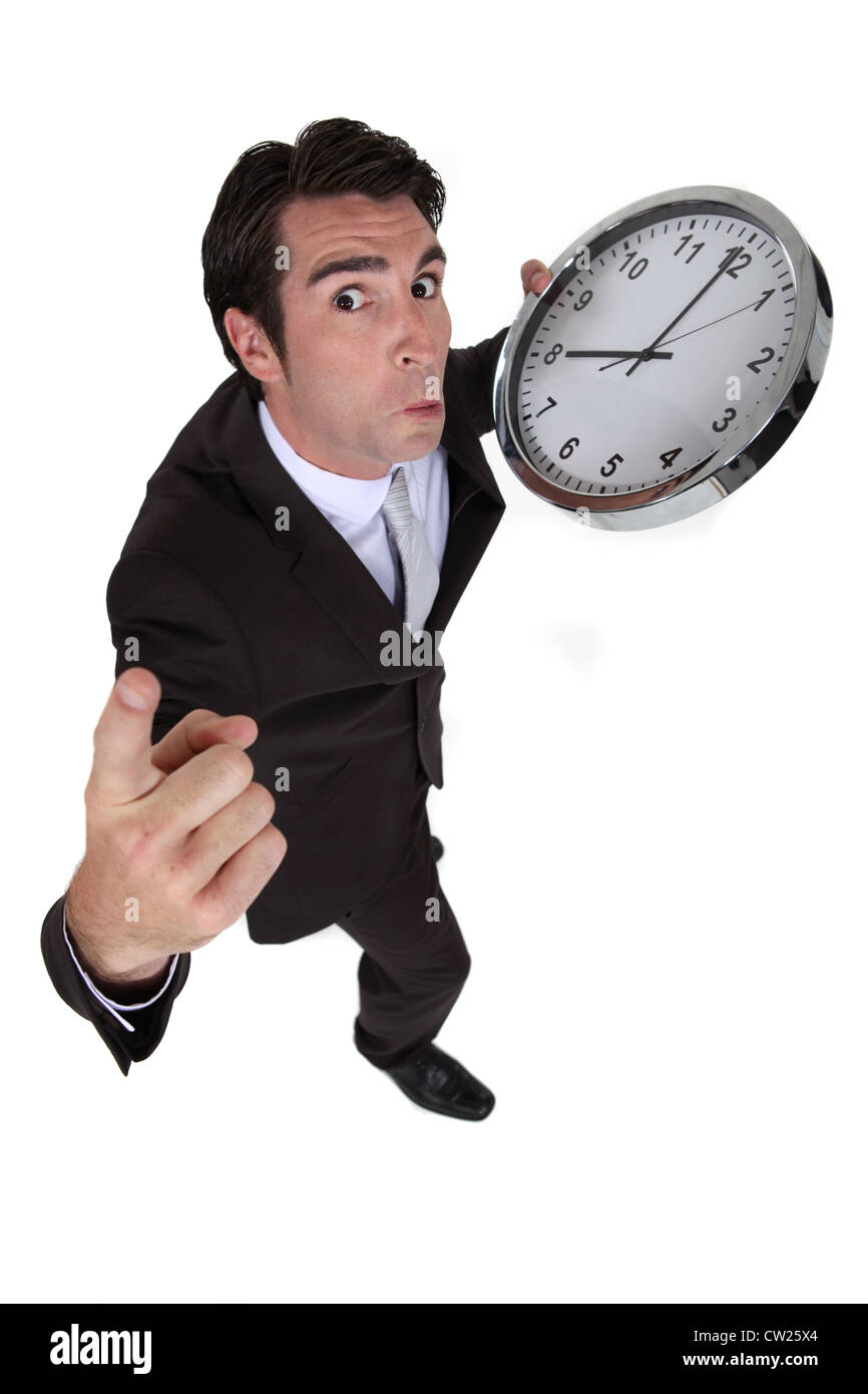 Businessman running timer hi-res stock photography and images - Alamy