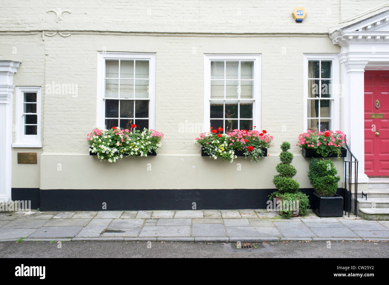Colourful windows boxes hi-res stock photography and images - Alamy