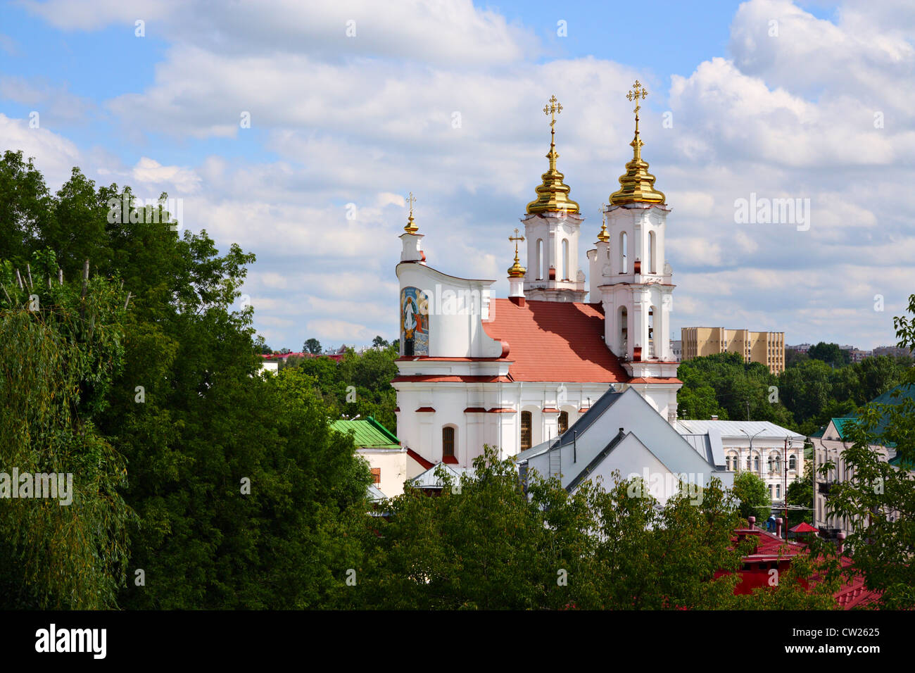Vitebsk, Belarus. Wiew on Resurrection Church from Holy Assumption ...