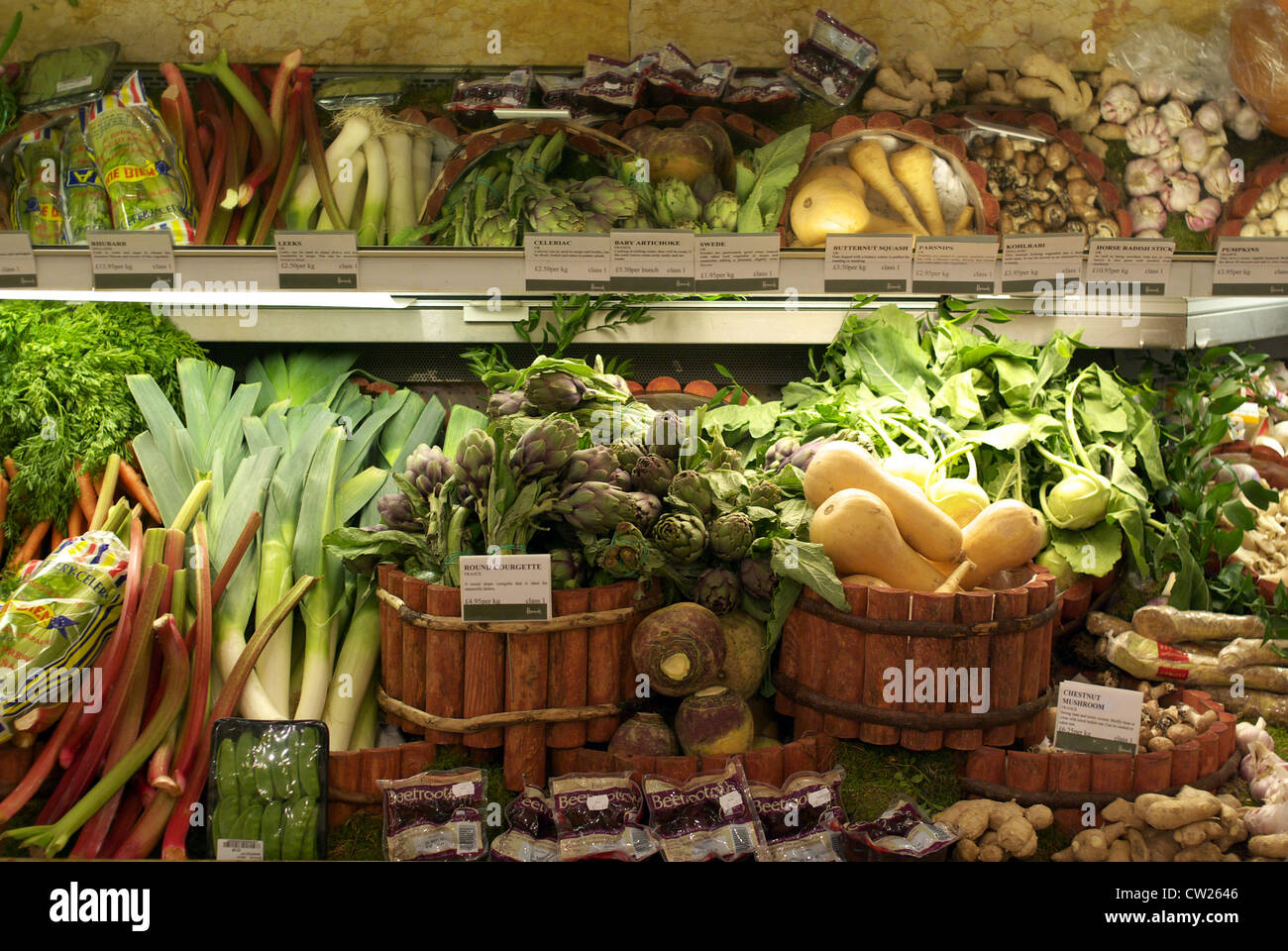 Harrods' indoor market Stock Photo - Alamy