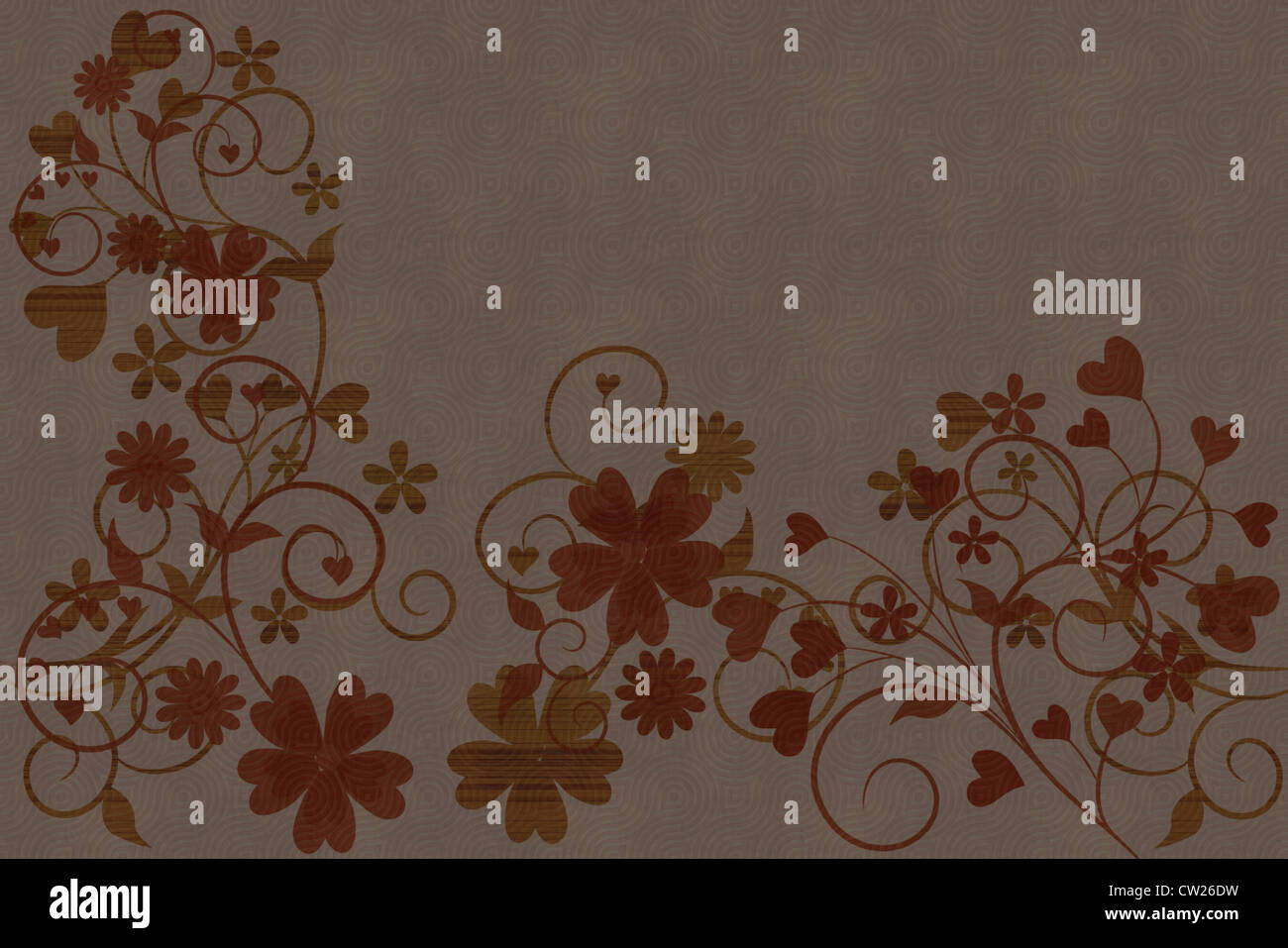 Beautiful illustrated flower background design with space for your text ...