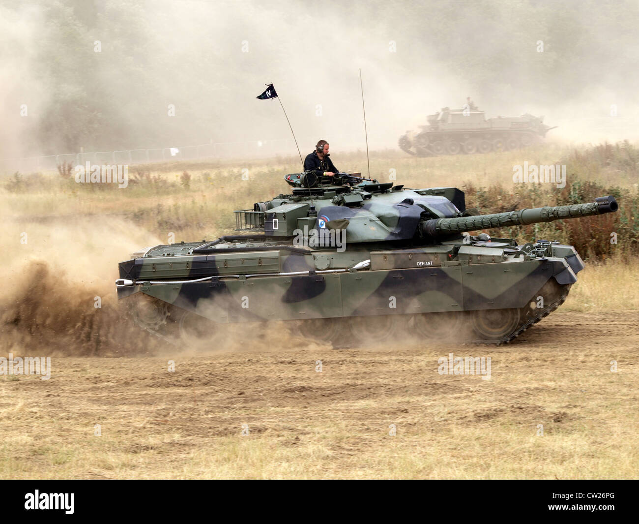 The Chieftain MBT (Main Battle Tank) is a British-made armored vehicle designed for combat ...