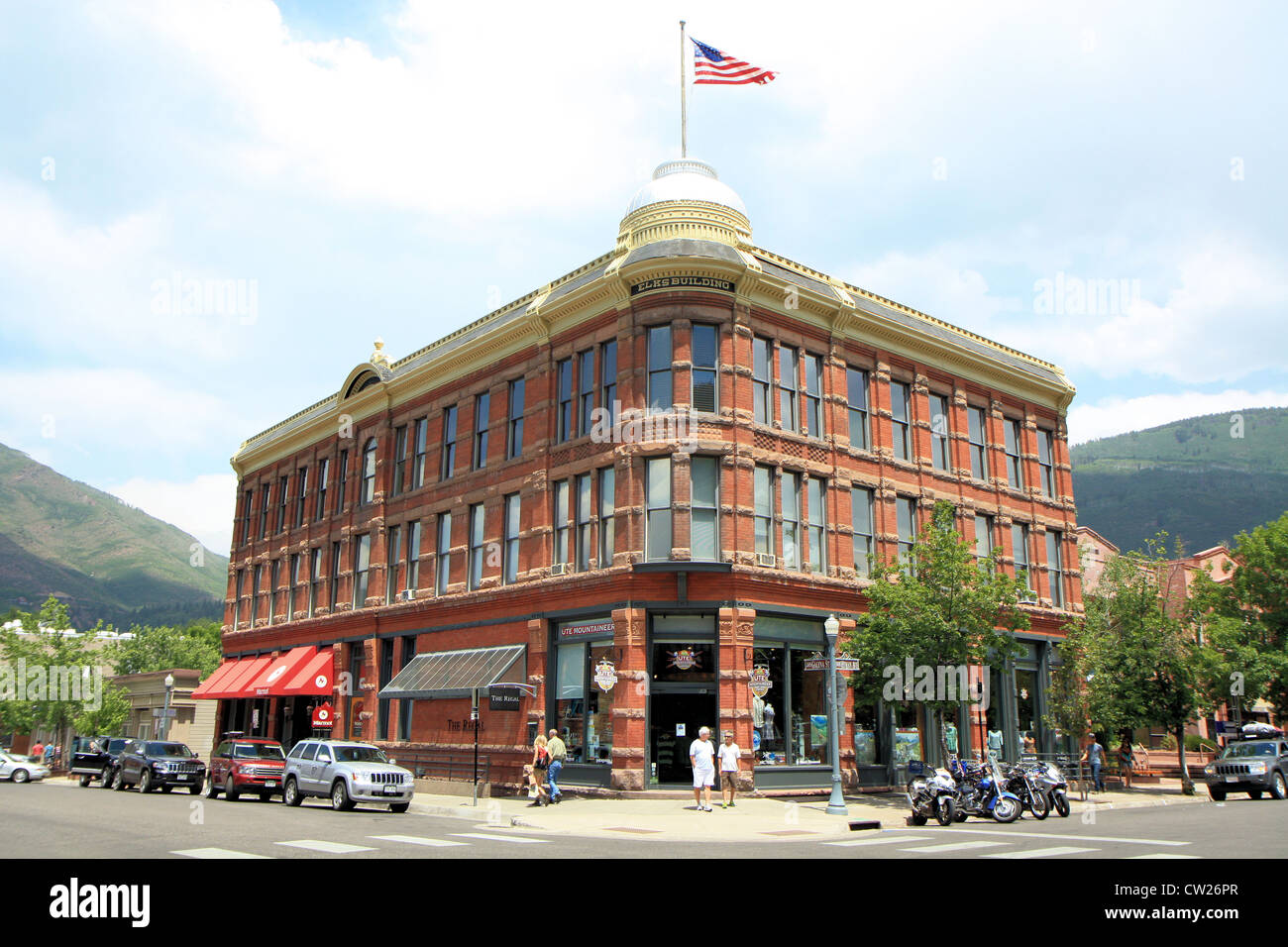 Elks building, Aspen, Colorado, USA Stock Photo - Alamy