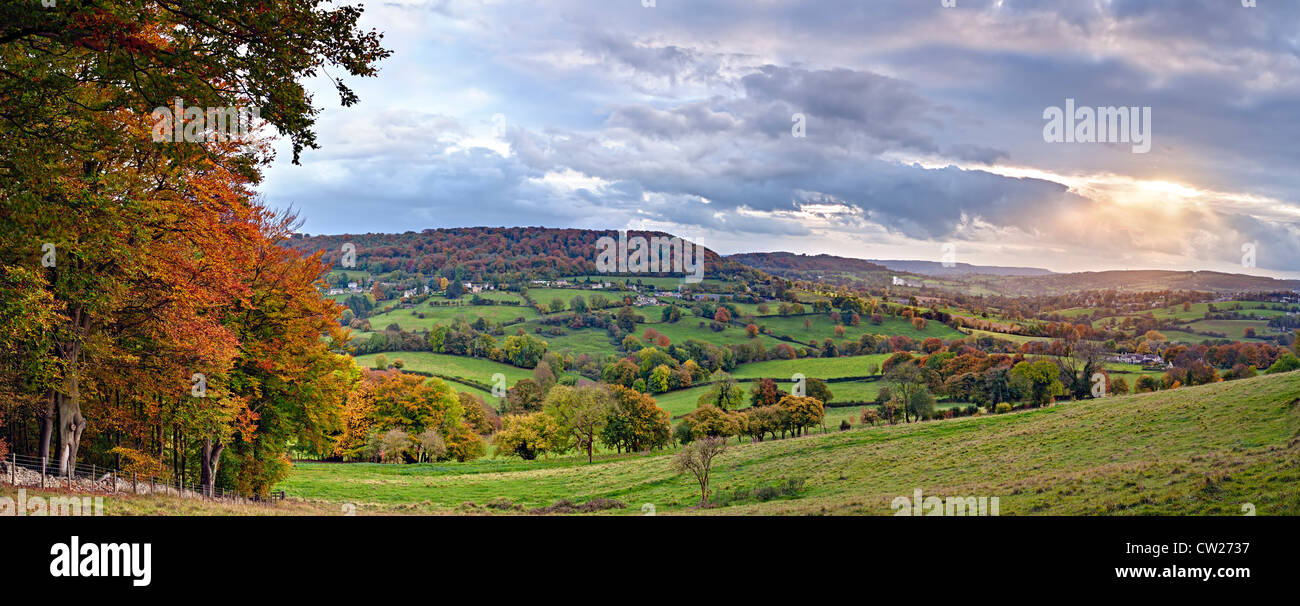 Cotswold valley sunset hi-res stock photography and images - Alamy