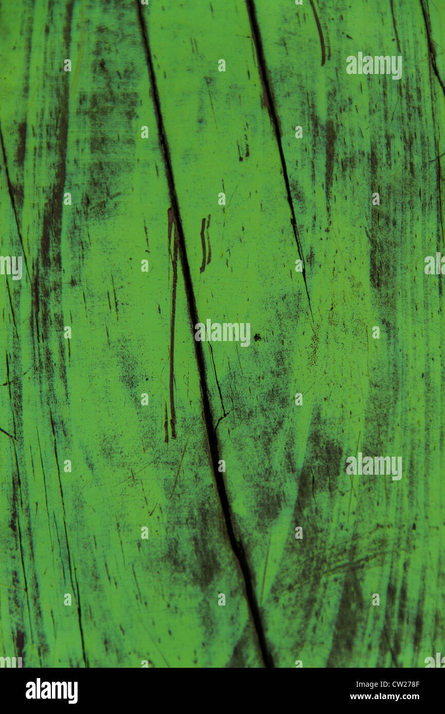 Green painted wood Stock Photo - Alamy