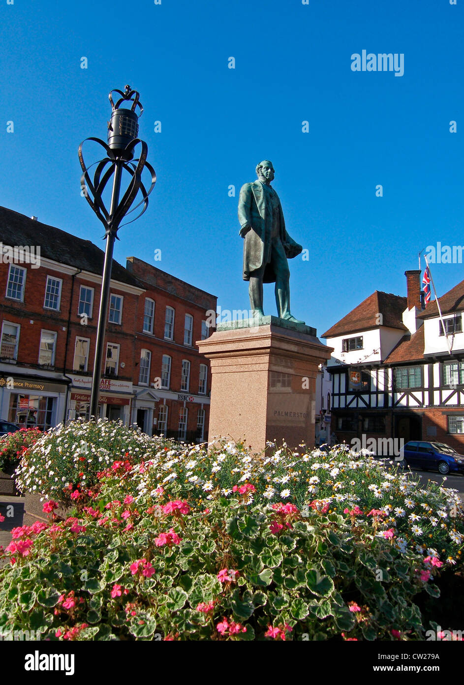 The Market Place in the Town of Romsey, Hampshire, along with the ...