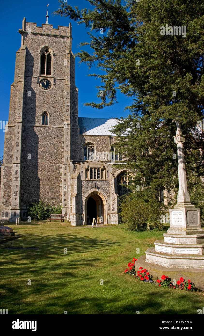The Mediaeval Church of St Mary the Virgin (c1450) at Martham in ...