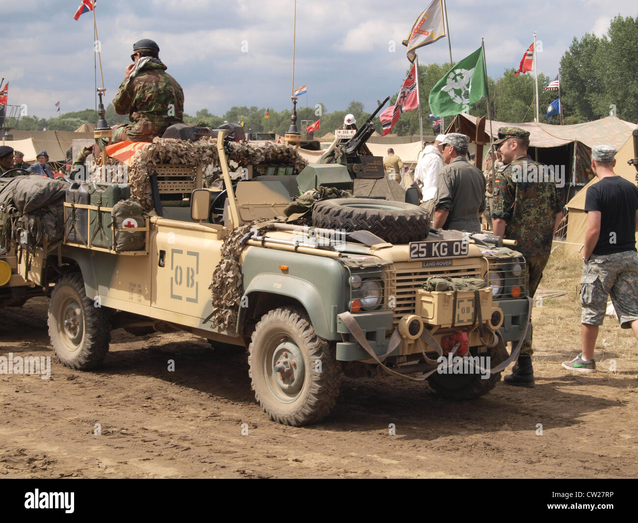 The Land Rover military vehicle is designed for combat situations ...
