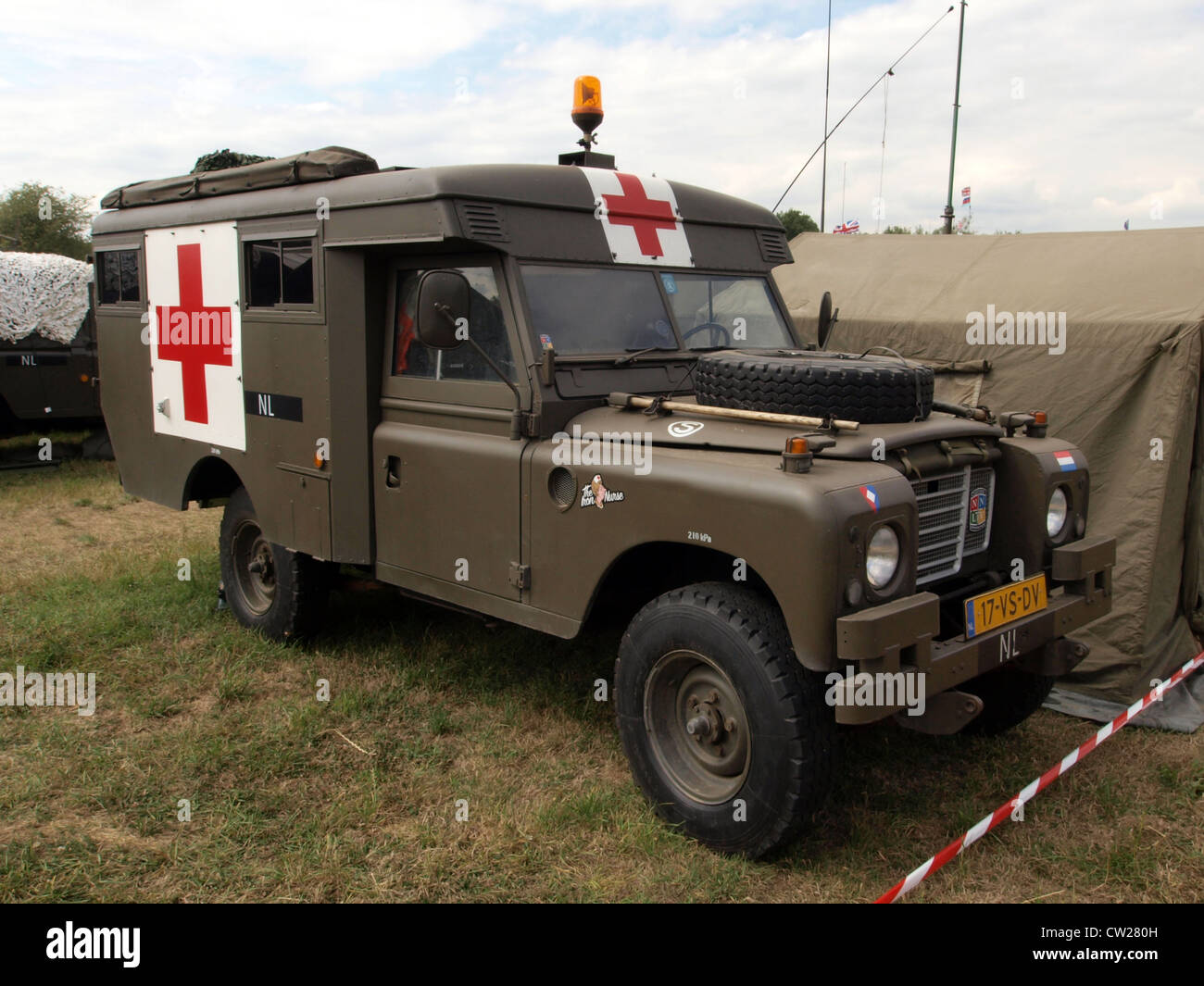 This Land Rover is a military vehicle designed for rugged terrain and ...