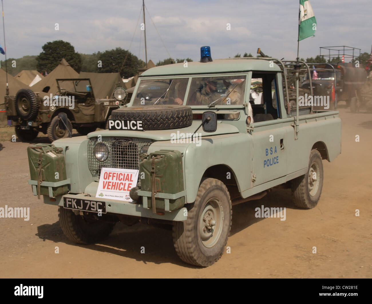 The military Land Rover is a robust all-terrain vehicle widely used by ...