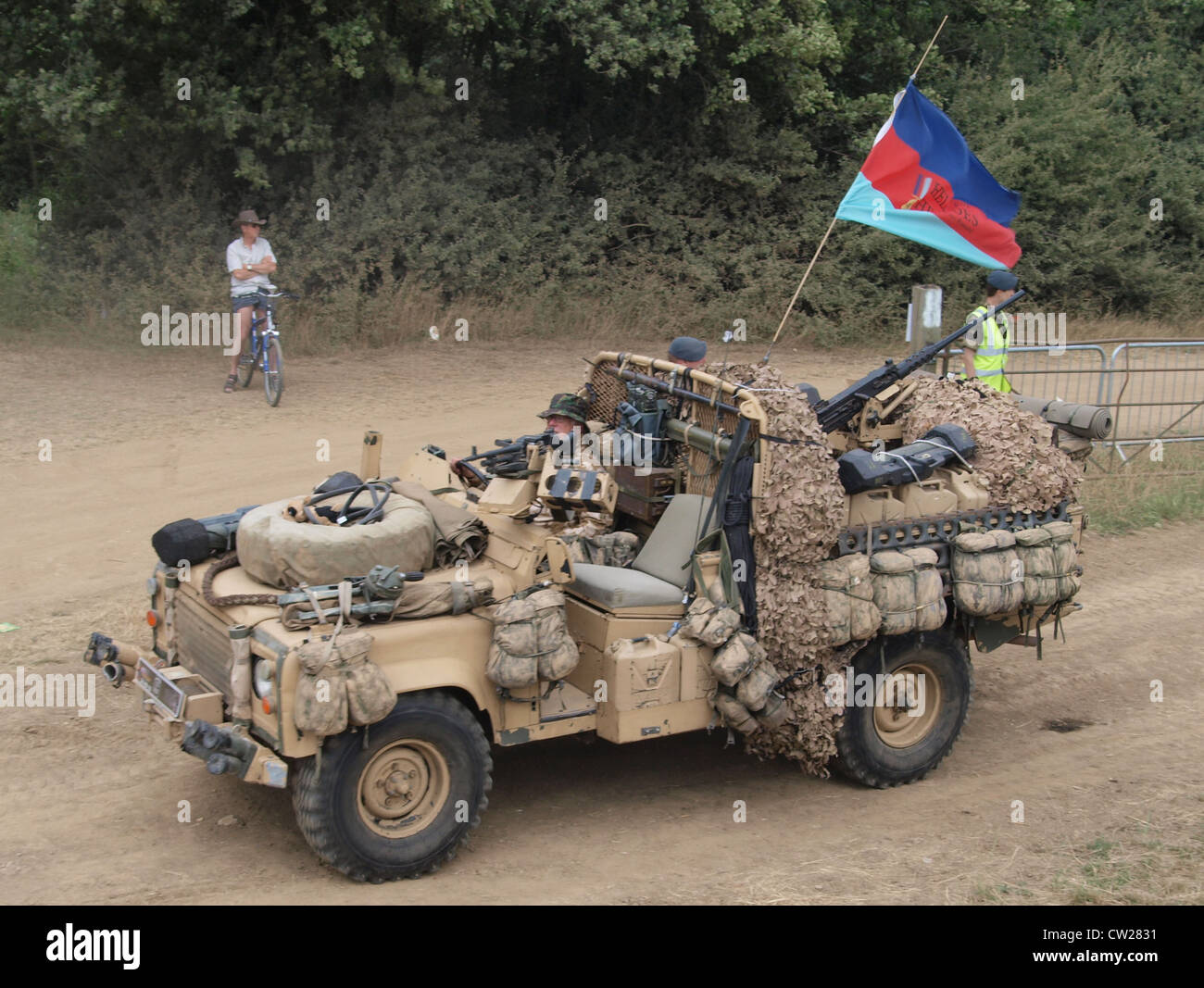 The Land Rover military version is an off-road vehicle widely used by ...