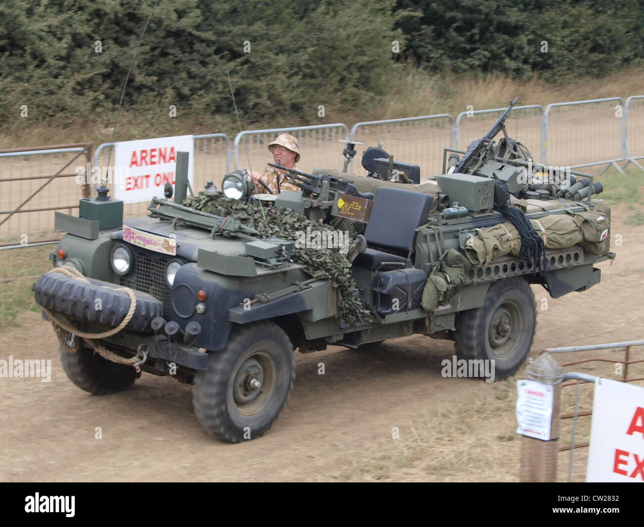 The military Land Rover is a rugged off-road vehicle widely used by ...