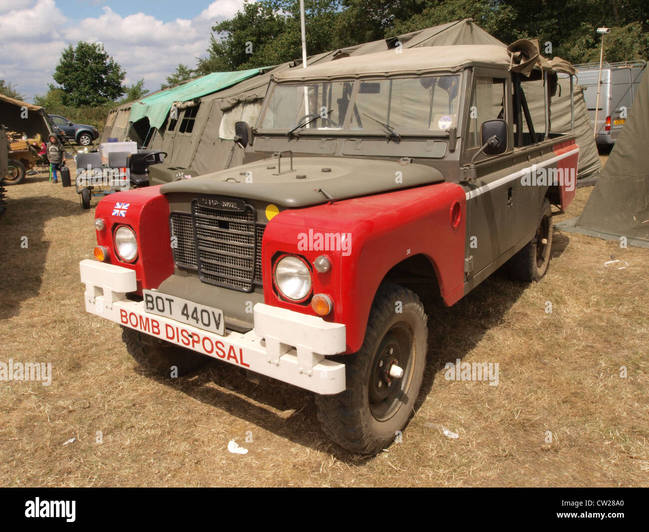 The Land Rover bomb disposal vehicle is specially equipped for safely ...