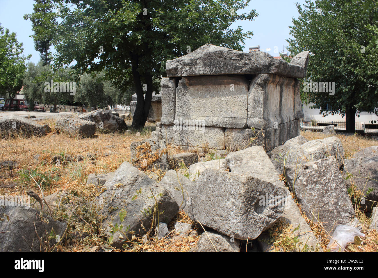 Tombs of Fethiye Stock Photo - Alamy