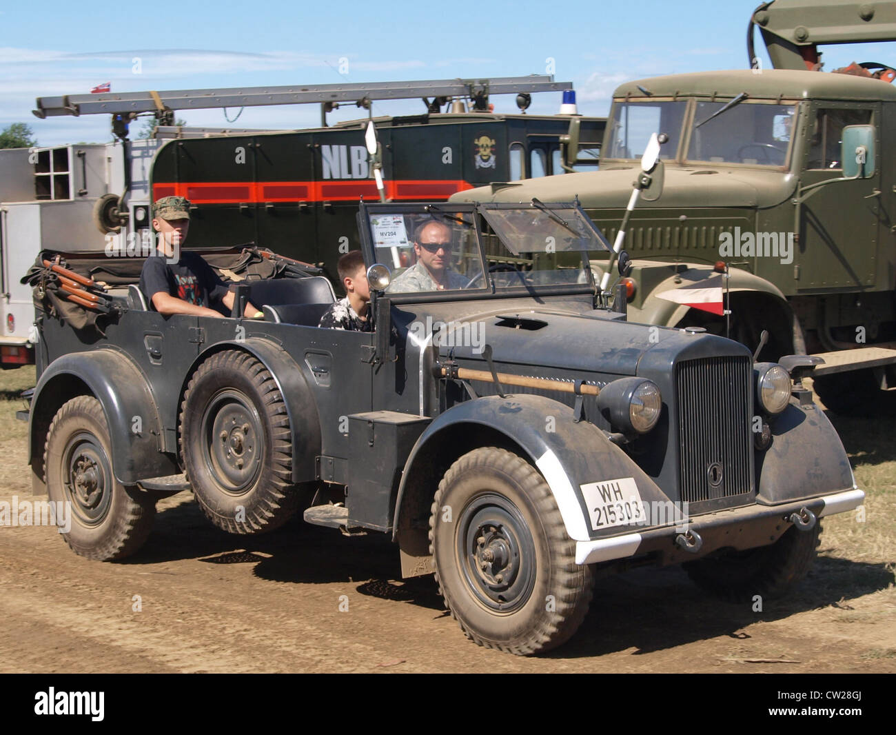 The Horch Kfz.15, produced in 1940, is a German military vehicle used ...