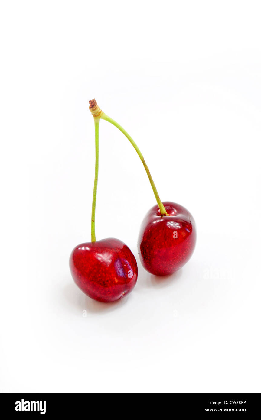 Fresh cherries sweet fruit Cut Out Stock Images & Pictures - Alamy