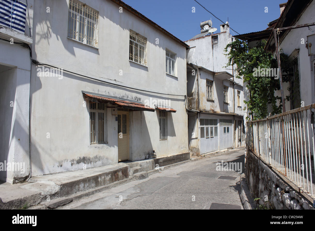 Old traditional Turkish street Stock Photo - Alamy