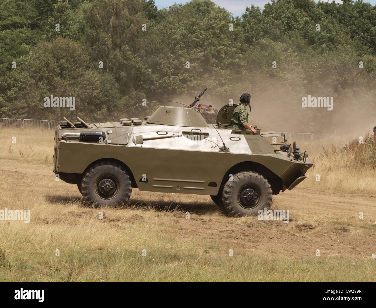 The BRDM-2 is an amphibious armored reconnaissance vehicle used by ...