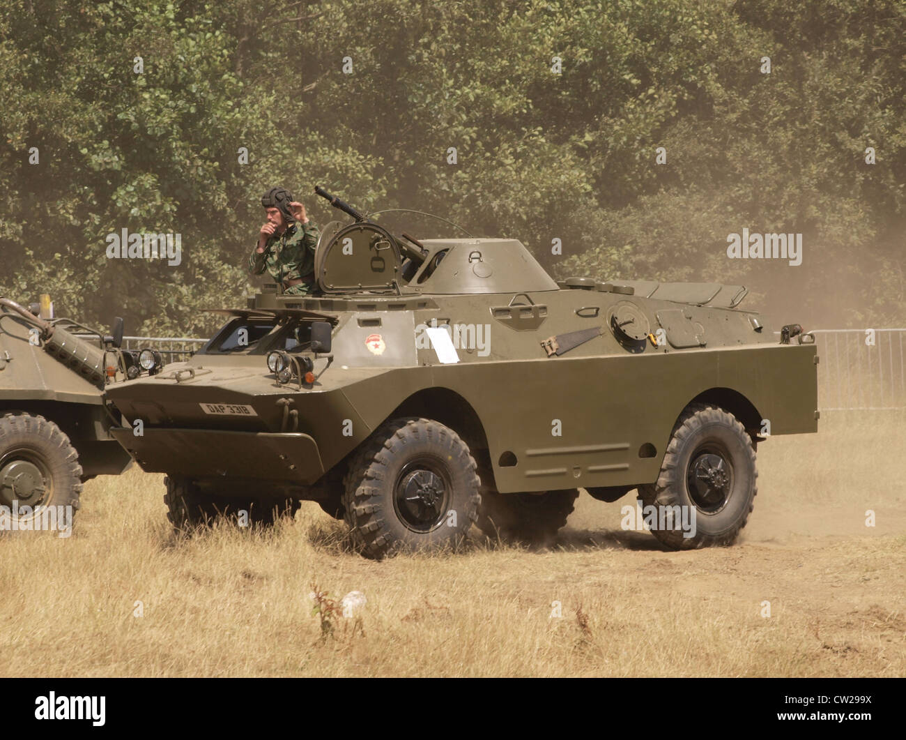 The BRDM-2 is a Soviet-made amphibious armored reconnaissance vehicle ...